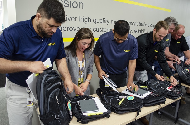 VEGA Americas donates backpacks to STEM high school students | VEGA